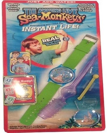 The Amazing Live Sea Monkeys Real Aquarium Wristwatch by Big Time Toys ...