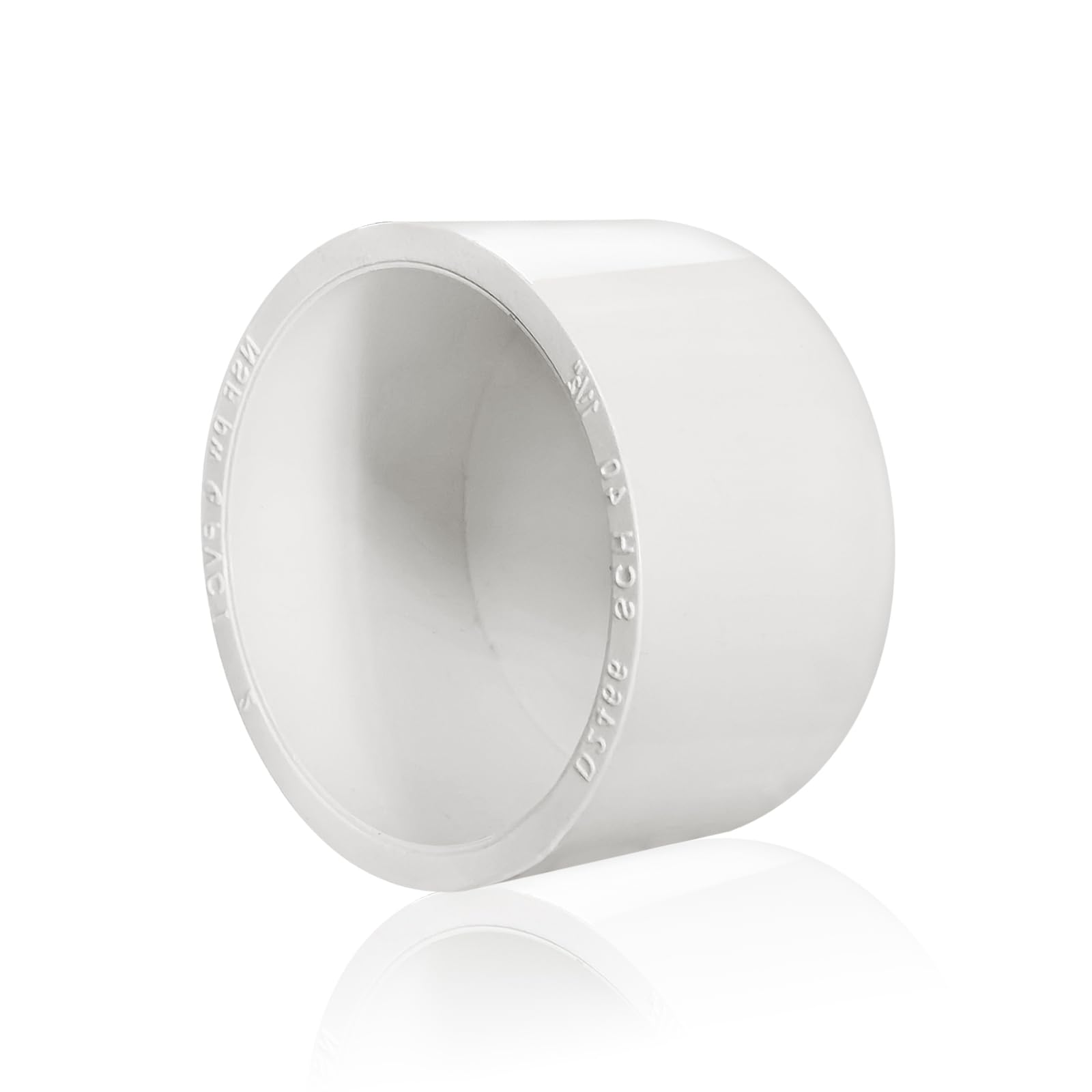 6inch White PVC Pipe End Cap Plug, 1Pc PVC Pipe Plug Socket Fitting ...