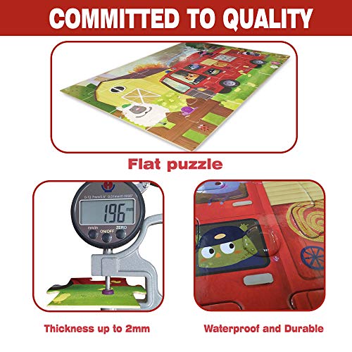 Puzzles for Kids Ages 12 Year Old 24 Pieces Large Fire Truck Kids ...