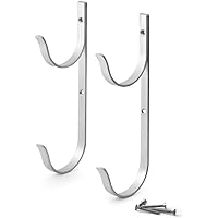 Amazon.com: Aquatix Pro Pool Pole Hanger Premium 2pc Aluminium Holder ...