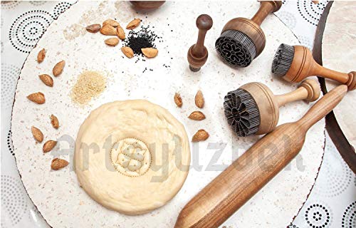Exotic Uzbek Bread Stamp Uzbekistan Baking Tool 1.96 Inches (5 Cm) In ...