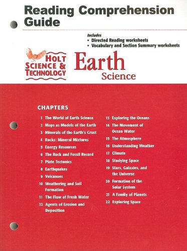 Holt Science & Technology: Earth Science: Reading and Comprehension ...