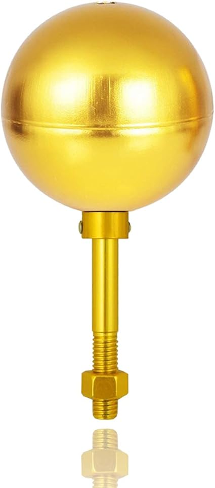 Amazon.com : EKEV Flagpole Topper Ball Top Ornament - 3 Inch Gold Flag ...