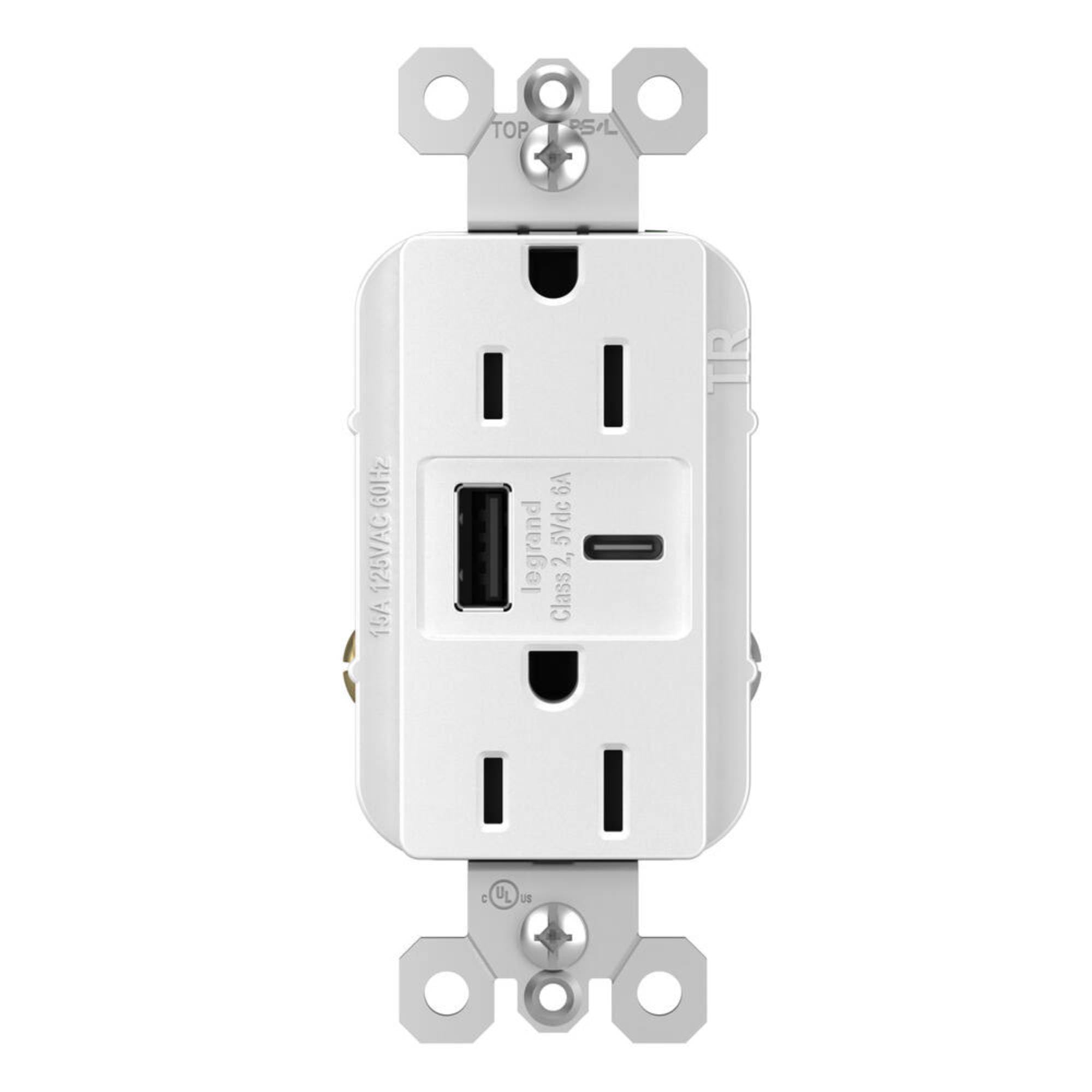 Radiant USB Plugs for Wall Outlet, 15 Amp, Tamper-Resistant and Ultra ...