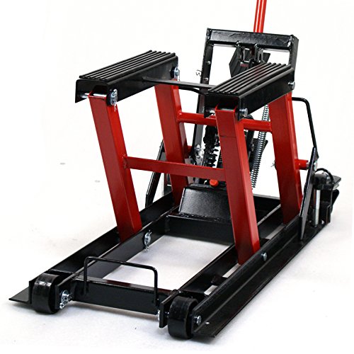 Smartxchoices Red/Black Motorcycle ATV Jack 1500 lbs Lift Hoist Jacks ...