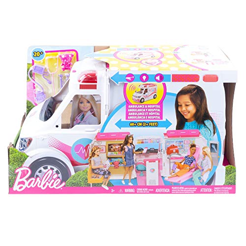 â â â Barbie Playset with 20+ Accessories, Emergency Vehiâ â cle ...