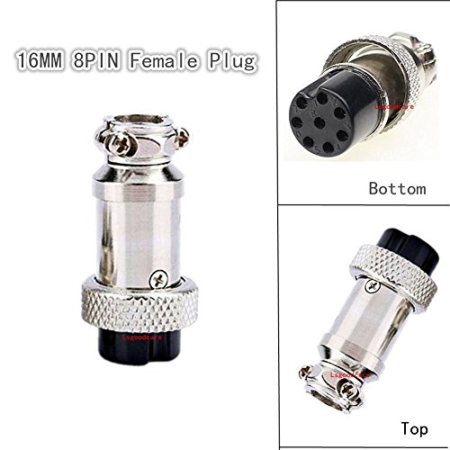 Buy Aviation Connector Plugs, Lsgoodcare 16mm 8 Pin Din Female/Male ...