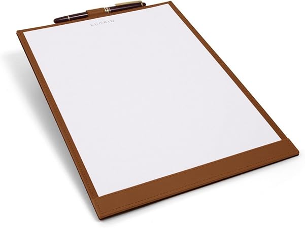Lucrin OS1059_VCLS_CGC Einfache A4-Unterlage aus Färsenleder, glatt, 35 ...