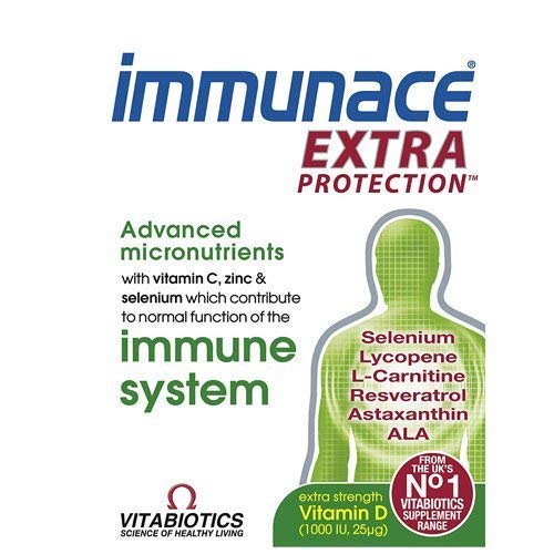 Buy Vitabiotics Immunace Extra Protection s 30 s by Vitabiotics Ltd ...