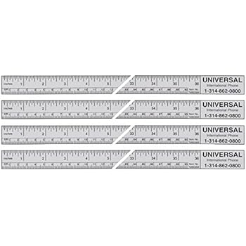 Adhesive Continuous Ruler Roll Tape - Fractional - 1 Inch Wide, 12 Inch ...