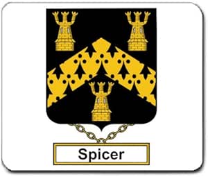 Amazon.com: Spicer Family Crest Coat of Arms Mouse Pad : Office Products