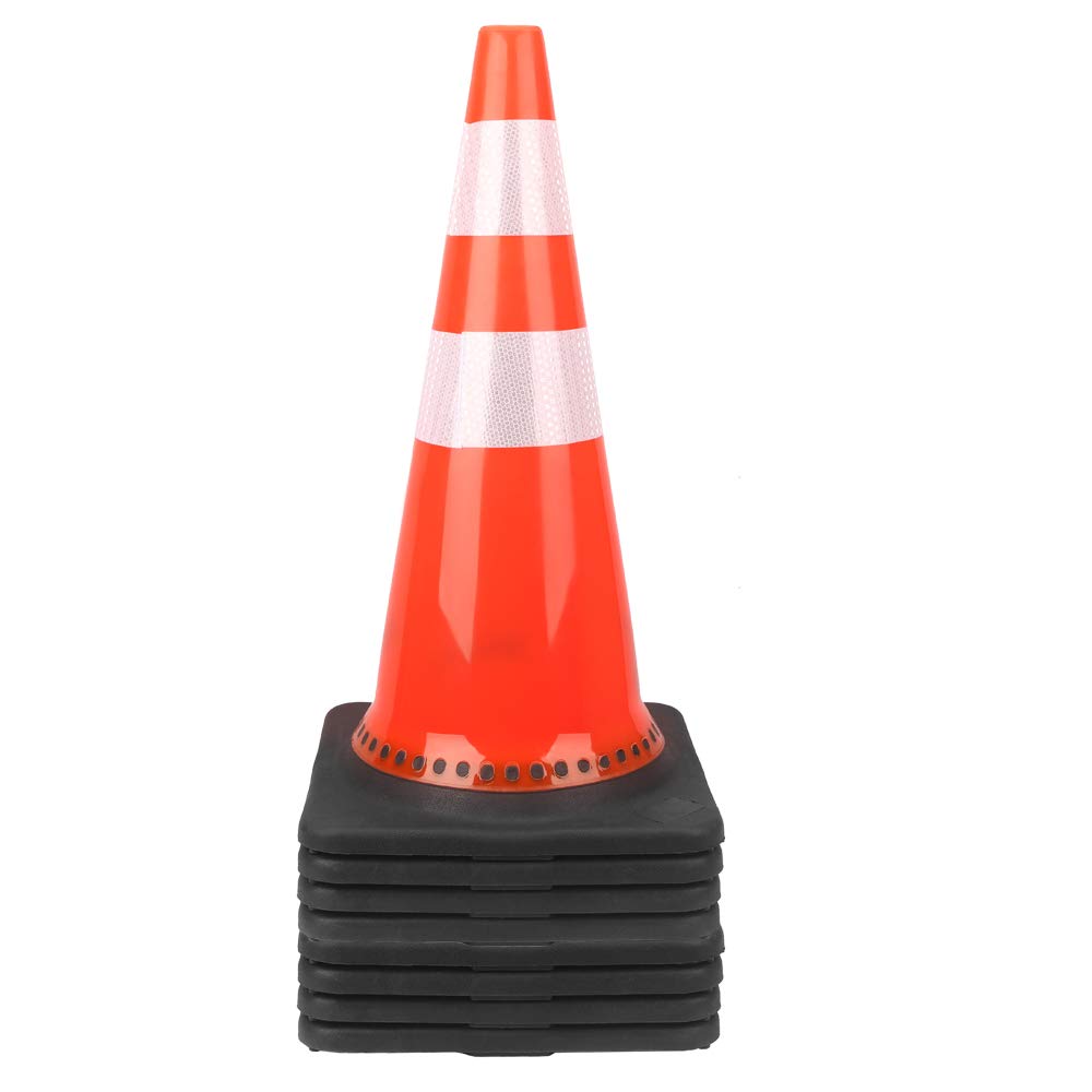 8 Cones 28 Traffic Cones Plastic Road Cone PVC Safety Road Parking ...