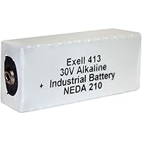 Amazon.com: Exell Battery 413A 30V NEDA 210 Alkaline Battery Fits ...