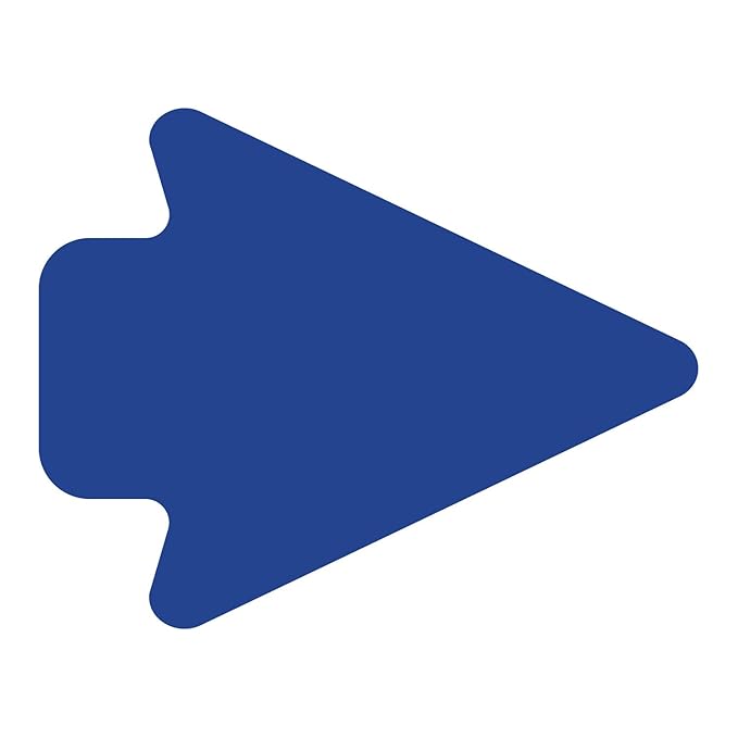 Amazon.com : LiteMark 5 inch Blue Adhesive Arrowhead Decal Stickers for ...