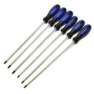 6pc extra long torx screwdriver set T10 / T15 / T20 / T25 / T27 / T30 ...