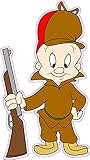 Amazon.com: Elmer Fudd Be Very Very Quiet I am Hunting Printed 5 Inch ...