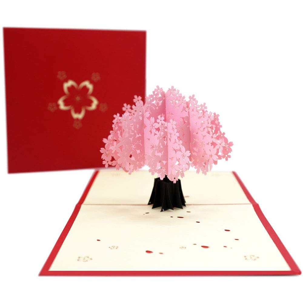 Mua Sakura 3D Pop Up Greeting Card Happy Birthday 3D Greeting Card Cute ...