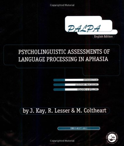 Amazon.com: PALPA: Psycholinguistic Assessments of Language Processing ...