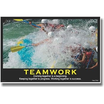 Amazon.com: Teamwork - (Rowing) Coming Together Is a Beginning. Keeping ...