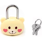 Honbay Cute Cartoon Animal Padlock Mini Bear Padlock Lock with Key ...