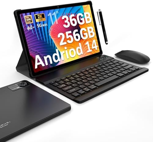 FASTWD Android 14 Tablet 11 Inch Tablet 36GB RAM + 256GB ROM (1TB TF ...