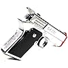 DIYJewelryDepot Silver Pistol Gun Twin Torch Lighter Refillable Cigar ...