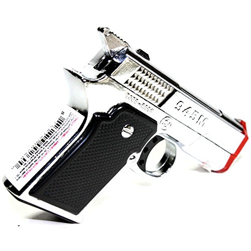 DIYJewelryDepot Silver Pistol Gun Twin Torch Lighter Refillable Cigar ...