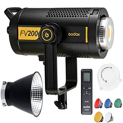 Godox FV200 200W High Speed Sync Flash and Continuous LED Light, CRI 95 ...