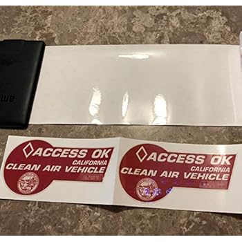 Amazon.com: EV Wraps Tesla California 2019 HOV Stickers Protection Film ...