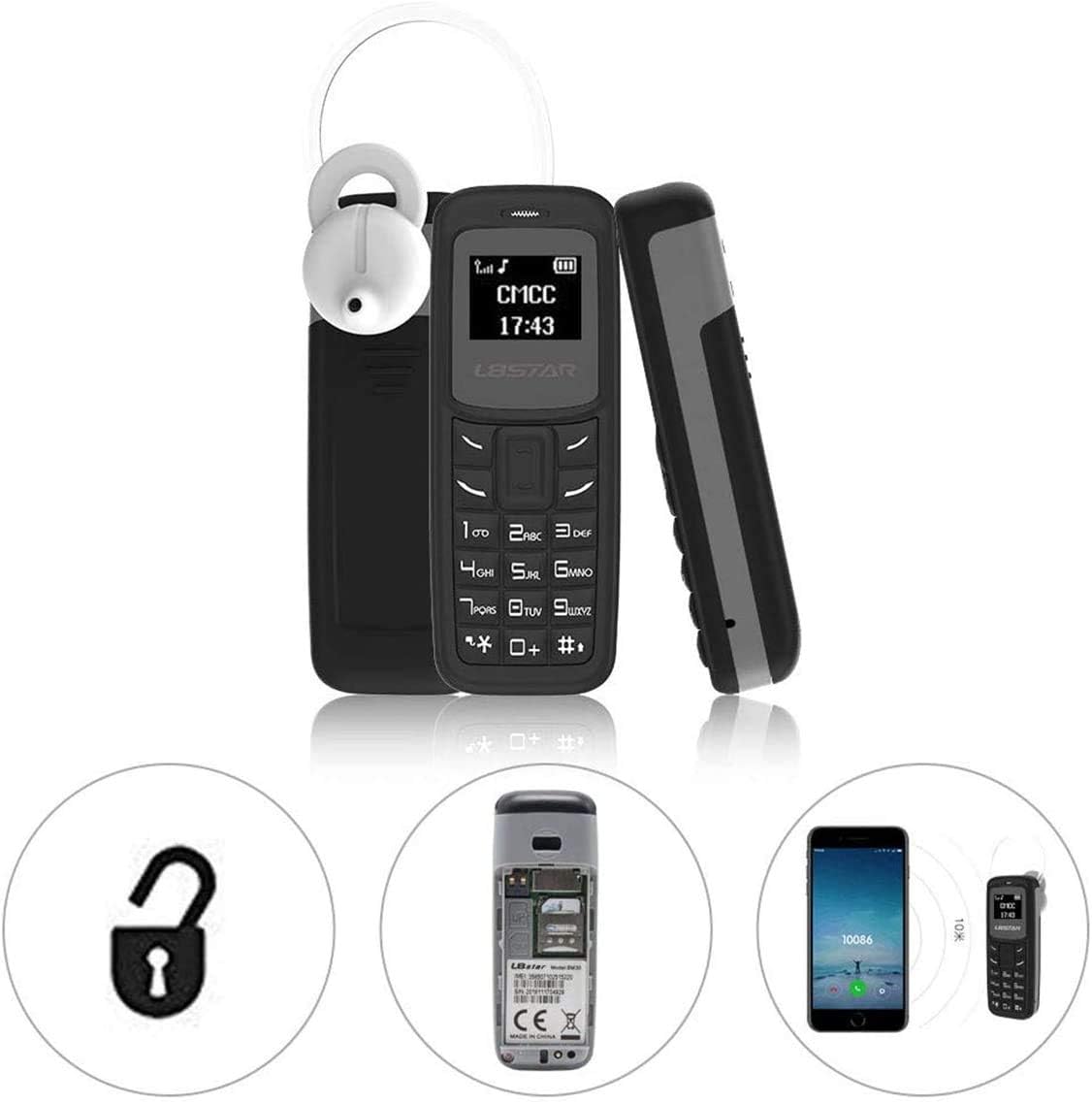 L8STAR Le plus petit mini téléphone mobile du monde prend en charge la ...