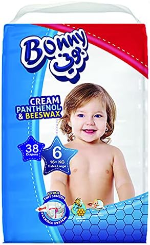 سعر Bonny Jumbo Diapers 38 Pcs – Size 6 فى مصر | بواسطة امازون مصر ...