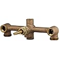 Pfister 0131XA Rough Valves 8 In. Fixed Brass 3-Handle Valve Body ...