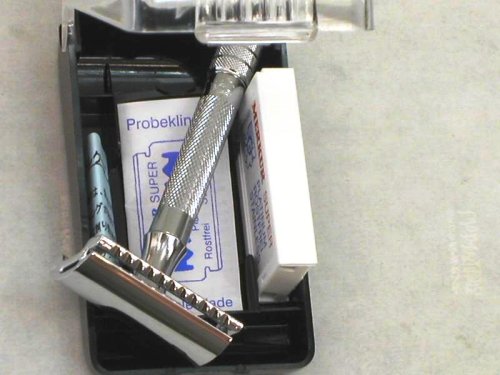 Merkur 333C Short Handle Safety Razor with Comb Guard (MADE BY SOLINGEN ...