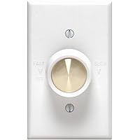Leviton 612-6616-W Full Range Variable Fan Speed Control, 120 Vac, 60 ...