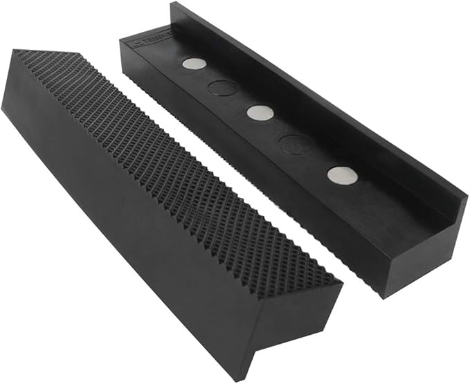 TRISENSE 6" Vise Jaw Pads, Non Marring Soft Jaws, Magnetic Vice Jaw ...