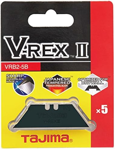 Tajima VRB2-5B V-REX II Premium Tempered Steel Utility Knife Blades, 5-Pack price in Saudi ...
