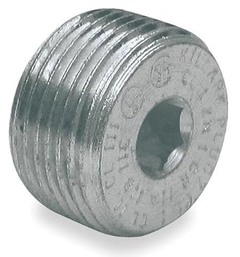 Killark PLUG2 Recessed Plug, 3/4" Hub Size, Steel, Gray: Conduit ...