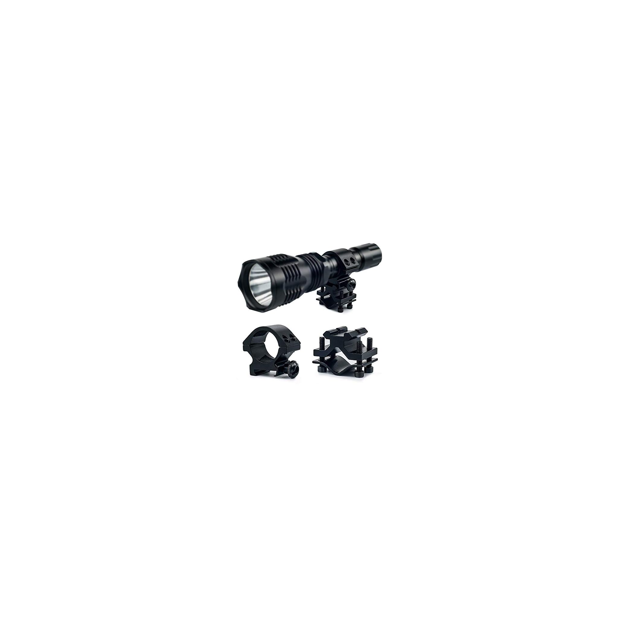 VASTFIRE 350 Yard CREE LED Green Flashlight Kit Hog Coyote Varmints ...