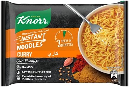 KNORR Instant Noodles, For a Quick Meal, Curry, With 7 natural spices ...