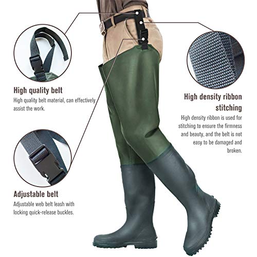 OXYVAN Hip Waders Lightweight Fishing Waders for Men Women with Boots 2 ...