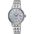 Amazon.com: Seiko Ladies Presage Automatic Light Blue dial Silver ...