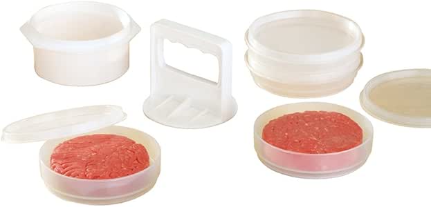 Amazon.com: Hamburger Patty Maker Containers - Set of 4: Kitchen & Dining