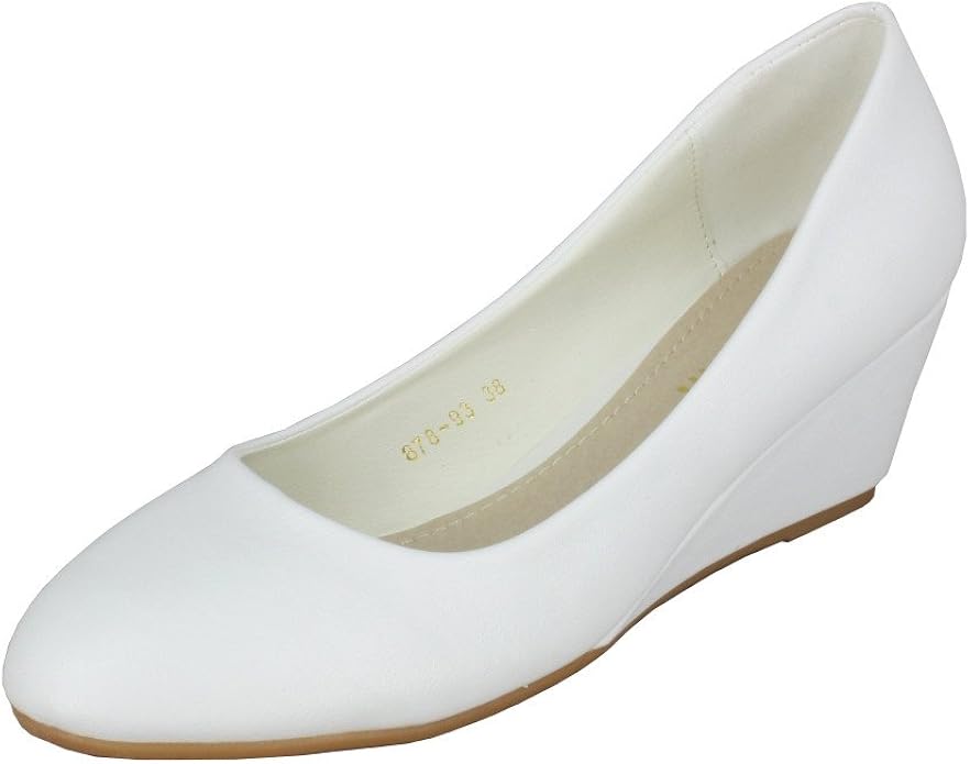 Ballerines Femme Talon compensé Chaussure cérémonie Mariage: Amazon.fr ...