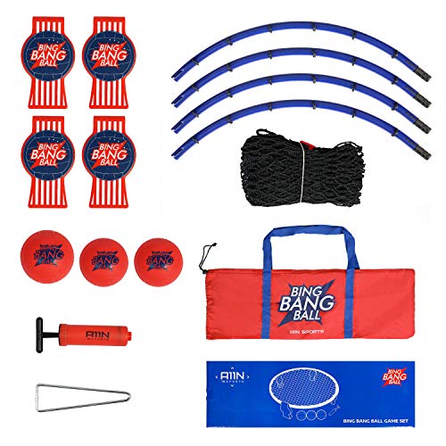 A11N Bing Bang Ball Game Set - Includes Playing Net, 3 Balls, Bag and ...