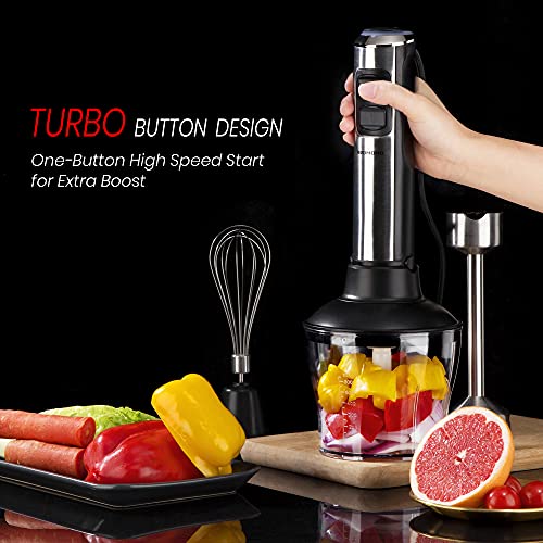 REDMOND Hand Blender Immersion, 5-In-1 Multifunctional Handheld Blender ...