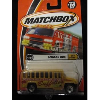 Amazon.com: Matchbox 2008 MBX City Action #42 GMC School Bus: Toys & Games
