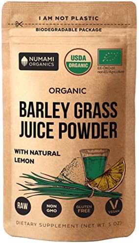 Organic Barley Grass Juice Powder with Natural Lemon - USA Grown and ...