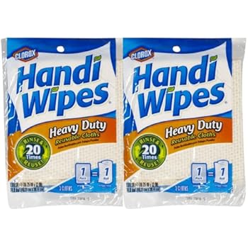 Amazon.com: Handi Wipes Heavy Duty Reusable Cloths, Color May Vary - 3 ...