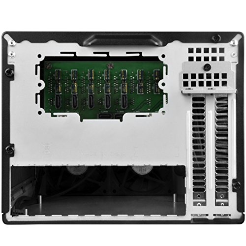 SilverStone Technology Silverstone CS280 Premium Mini-ITX NAS con ocho bahías intercambiab