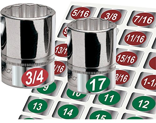 Chrome Socket Labels - Tough Chrome Foil Decals for Sockets and Tool ...